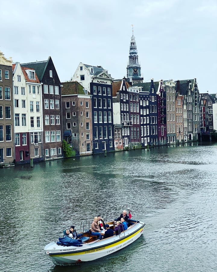 Amsterdam editorial photography. Image of centre, boat - 183186802