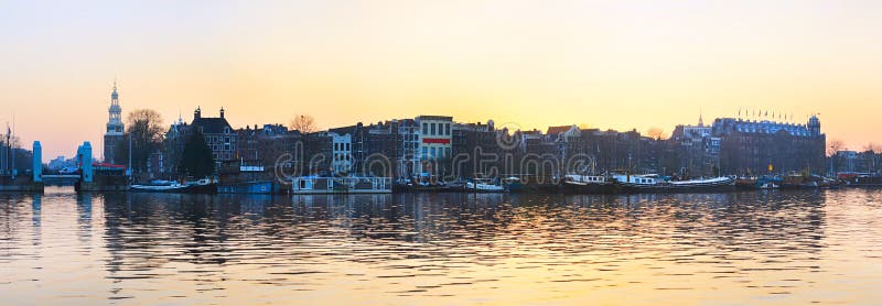 Amsterdam skyline stock image. Image of city, cloud, panorama - 38907803