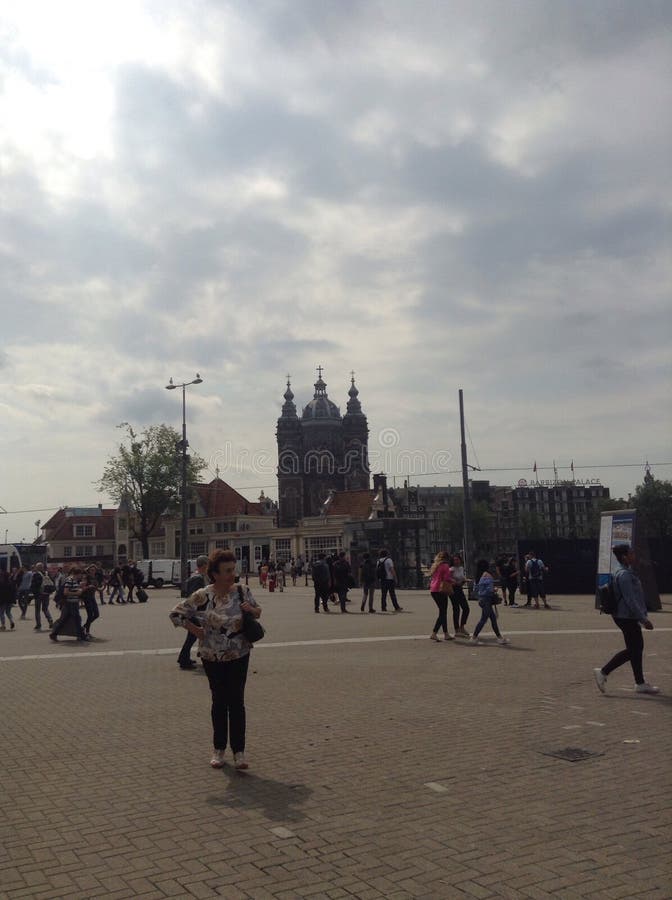 Amsterdam square editorial stock photo. Image of square - 99464163