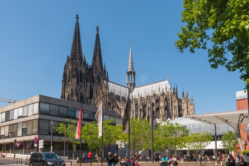 Cologne Cathedral Koln Dom editorial photography. Image of town - 254297747