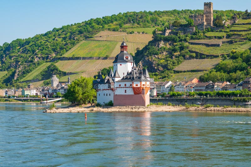 Pfalzgrafenstein Castle on the Rhine Editorial Stock Photo - Image of ...