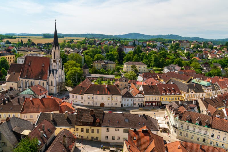 Melk Austria from the Abbey Walls Editorial Stock Photo - Image of ...