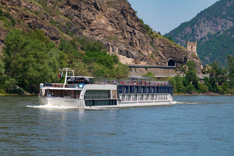 Amasonata River Cruise Ship Near Durnstein Austria Editorial Image ...