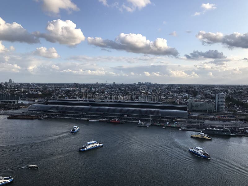 Amsterdam View from Adam Tower Editorial Photography - Image of ...