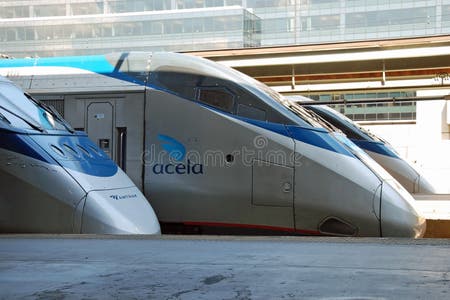 Amtrak High Speed Train Acela Editorial Image - Image of bullet ...
