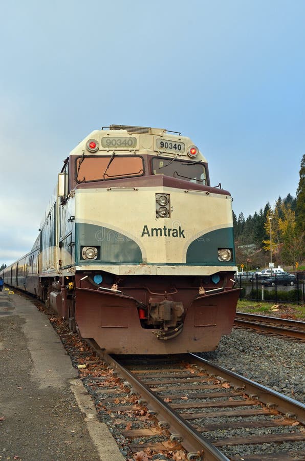 Amtrak Train Engine Car editorial image. Image of long - 21317740