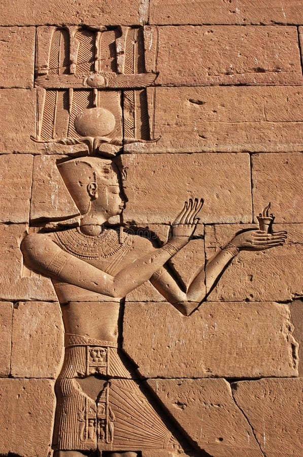 Amun carving stock image. Image of civilisation, kalabsha - 8509405