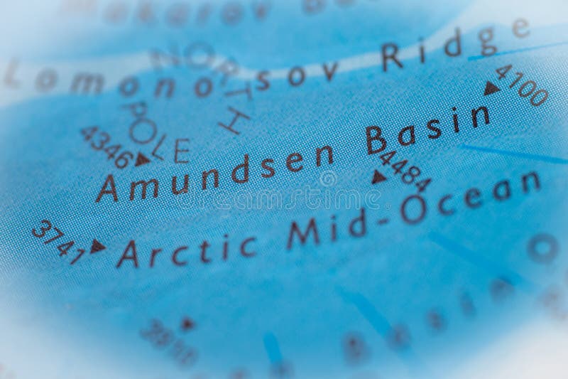 Amundsen Basin Highlighted on a World Map Stock Photo - Image of travel ...