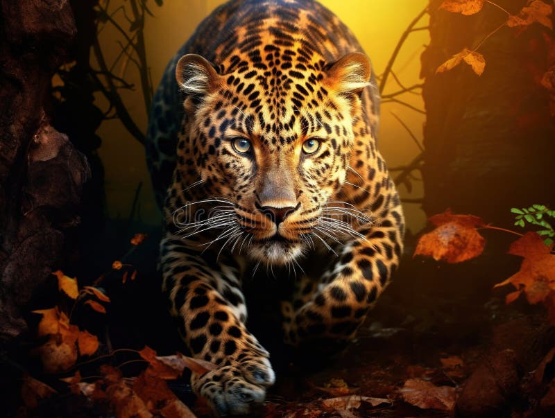 Amur Leopard stock illustration. Illustration of carnivore - 293680261