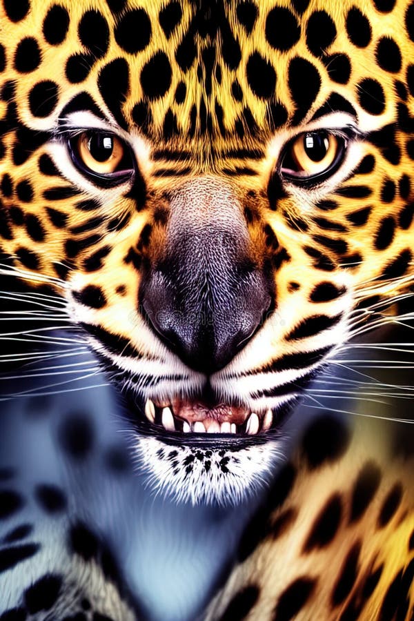 Amur Leopard Animal. AI Generated. Stock Illustration - Illustration of ...