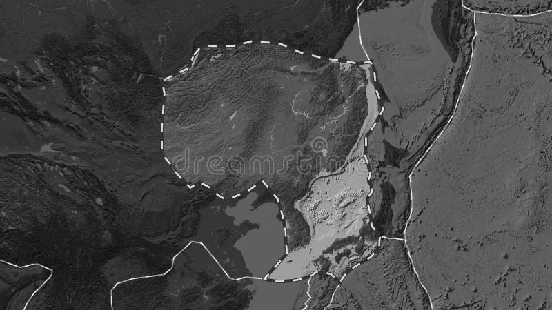 Amur Plate Highlighted. Patterson Cylindrical. Bilevel Stock ...