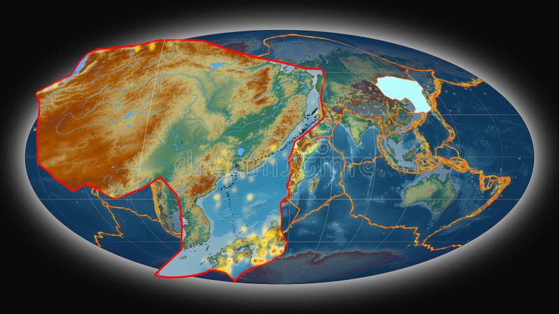 Amur Plate Presented - Physical Stock Illustration - Illustration of ...