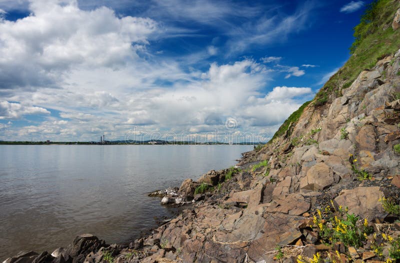 Amur River. editorial photography. Image of real, beach - 54971882