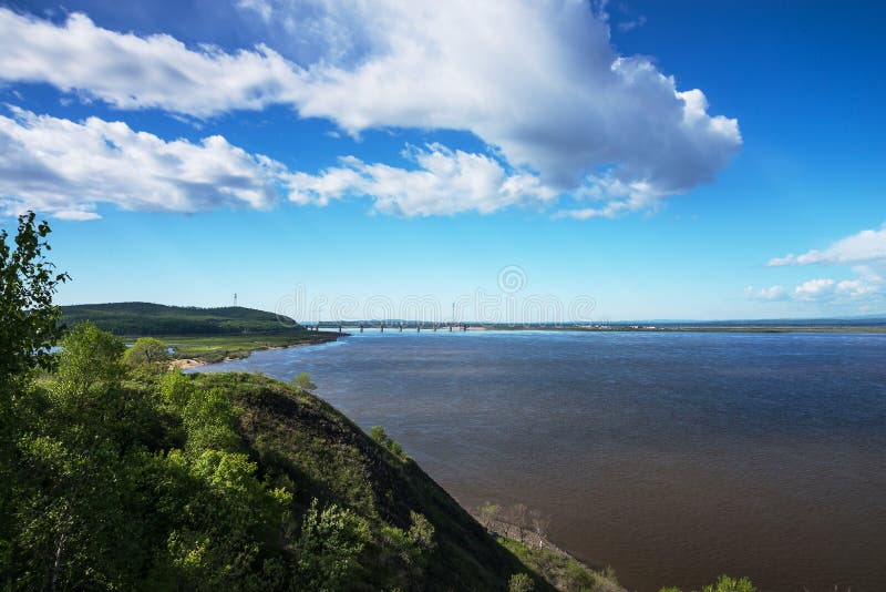 The Amur river. stock image. Image of perspective, leisure - 55140939