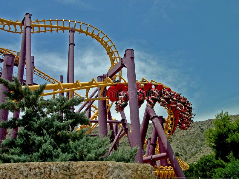 Amusement park stock photo. Image of exciting, coaster - 9443734