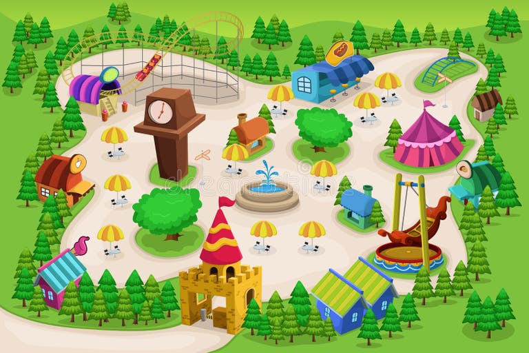Cartoon Park Stock Illustrations – 258,488 Cartoon Park Stock ...