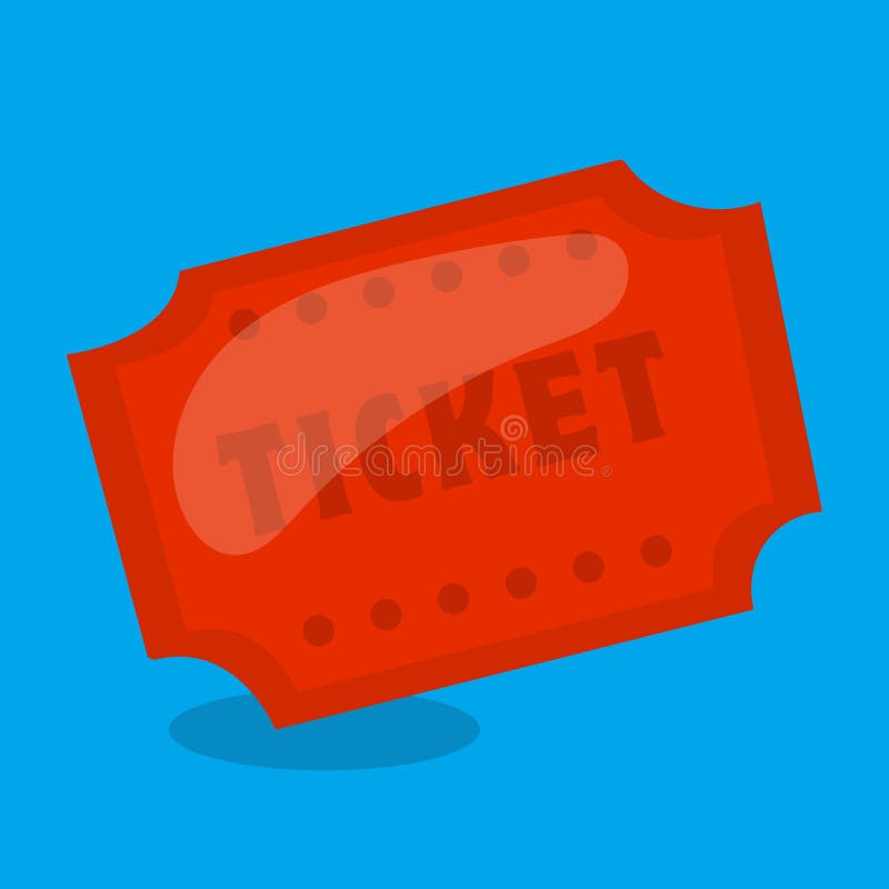 Amusement Park Red Ticket 21 Stock Illustration - Illustration of park ...