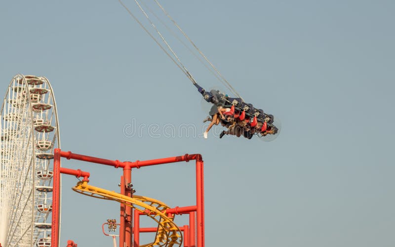 Amusement park ride editorial stock photo. Image of rollercoaster ...