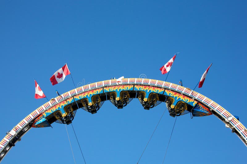 Amusement park rides stock image. Image of carnival, recreation - 24094495