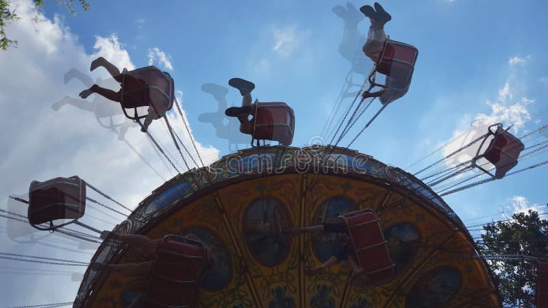 Swing Ride stock footage. Video of amusement, dusk, mechanical - 278025642