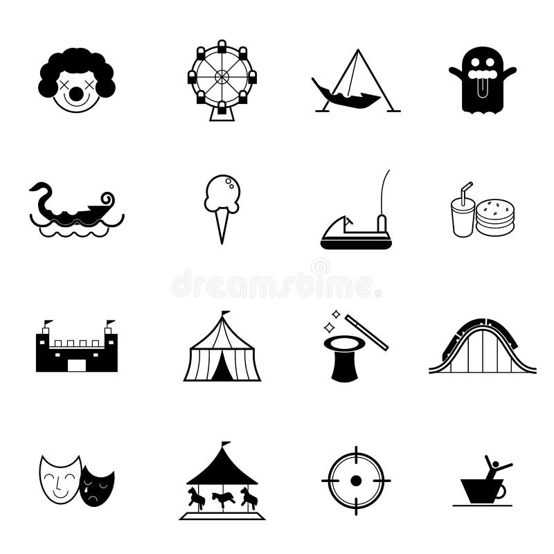 Theme Park Attraction Icons Icon] And [The Big One] At [Blackpool