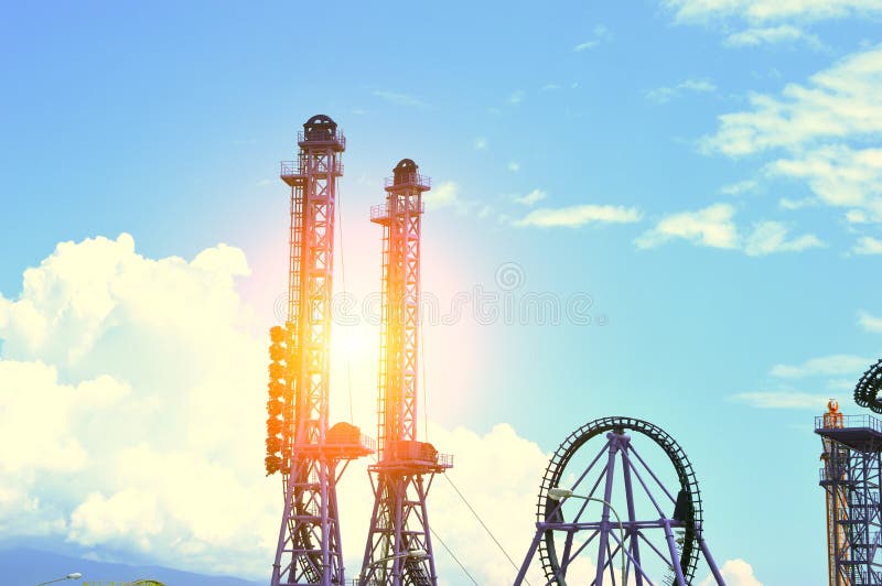 Amusement park stock photo. Image of merry, amusement - 61471954