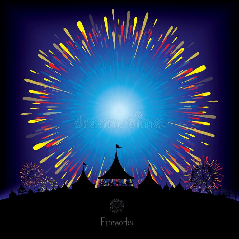 Park Fireworks Stock Illustrations – 7,683 Park Fireworks Stock ...