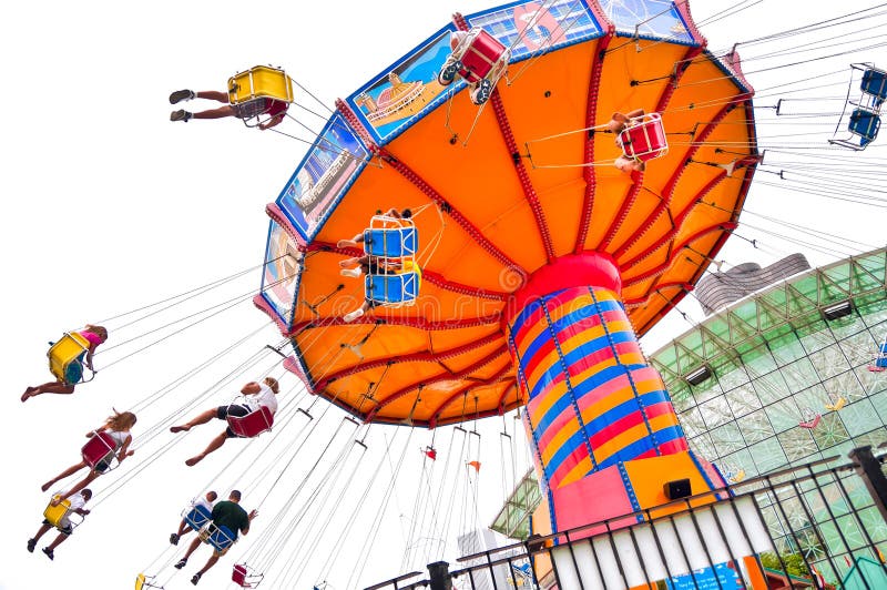 Amusement ride editorial photography. Image of colorful - 26109357