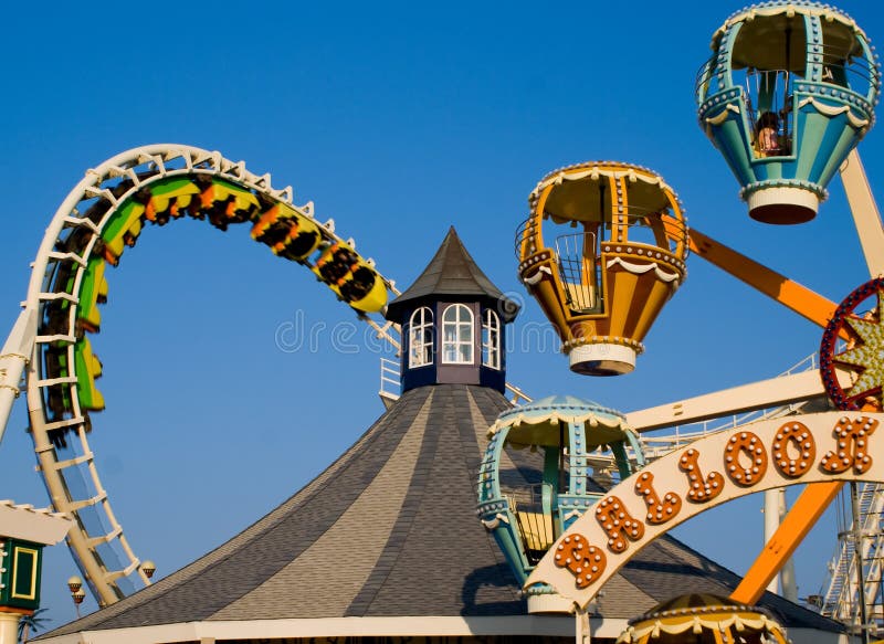 Amusement Rides stock photo. Image of colorful, blue, ferris - 5833210