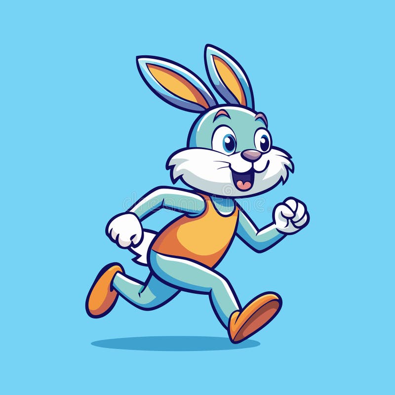 Amusing Animated Rabbit Cartoon Icon Vector Representation Stock Vector ...