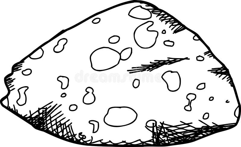 Amygdaloidal Basalt Rock Outline Stock Illustration - Illustration of ...