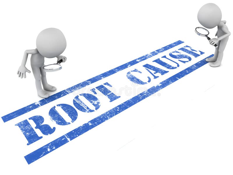 Análise de causa raiz ilustração stock. Ilustração de homens - 38379019