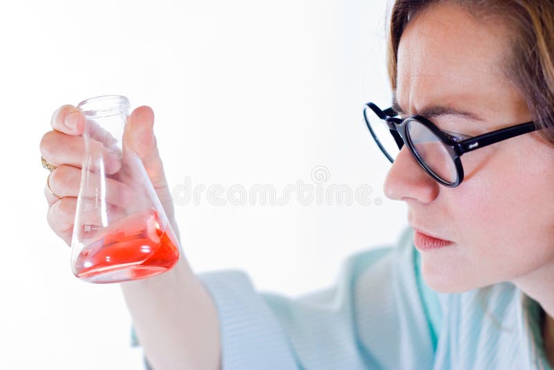 Observación química foto de archivo. Imagen de blanco - 6702642