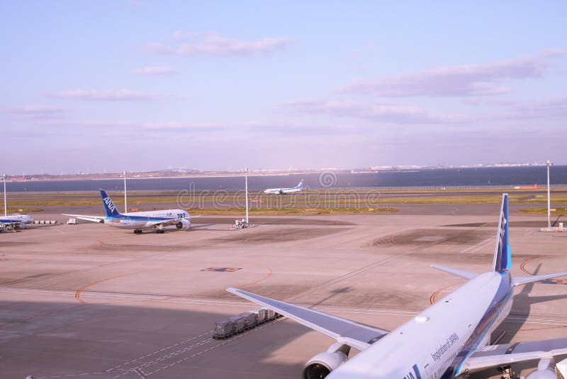 ANA Airlines editorial photography. Image of ocean, aircraft - 96618602