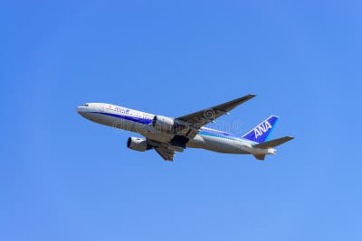ANA Airplane editorial photography. Image of japan, wing - 52459577