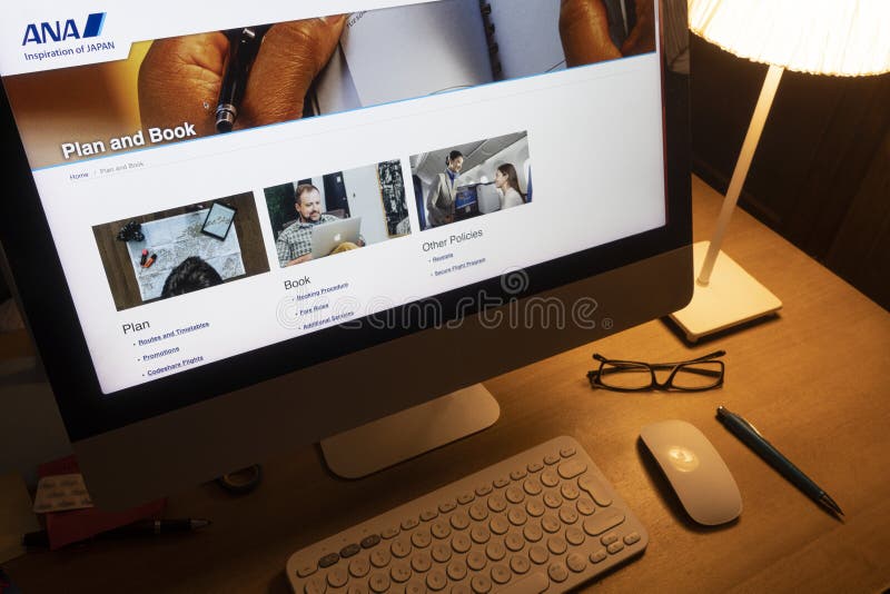ANA airways web site editorial image. Image of destination - 263634840