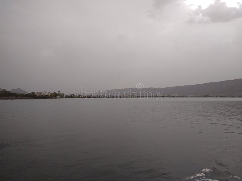 Ana Sagar Lake Ajmer Darga Rajasthan Stock Photo - Image of ajmer ...