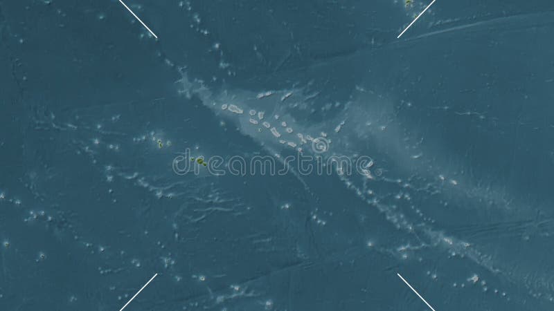 Anaa Island in the South Pacific Ocean. Satellite Map. Slide Stock ...