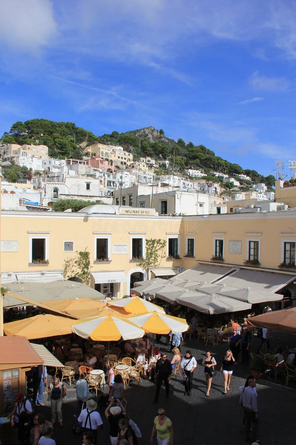 Anacapri Town Square editorial stock image. Image of cityscape - 28108769