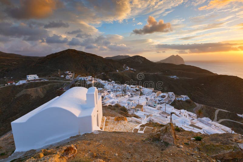 Anafi island. stock photo. Image of cyclades, mountains - 85826188