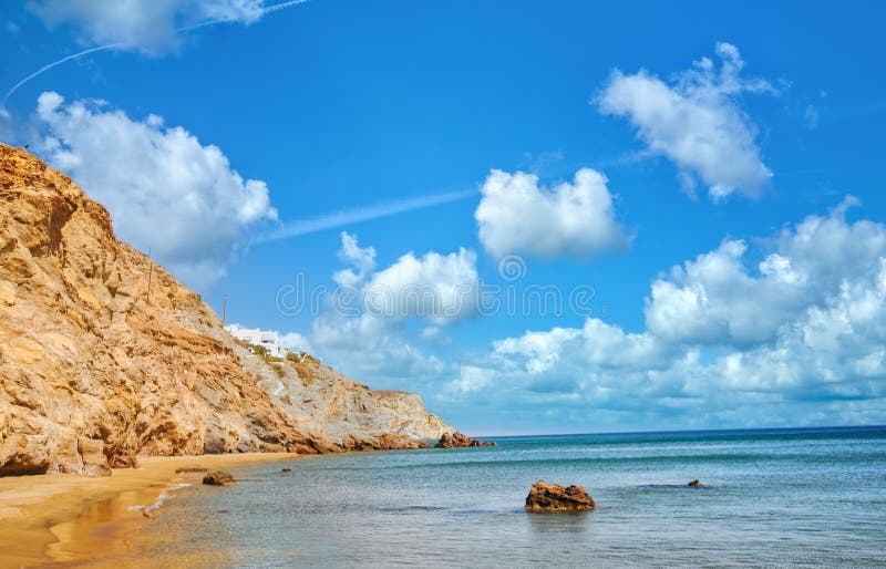 Anafi port Greece stock photo. Image of balcony, urban - 245577882