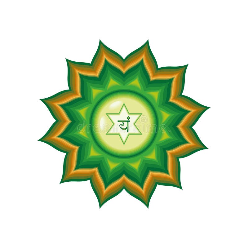 Anahata Chakra Esoteric Reiki Stock Vector - Illustration of health ...