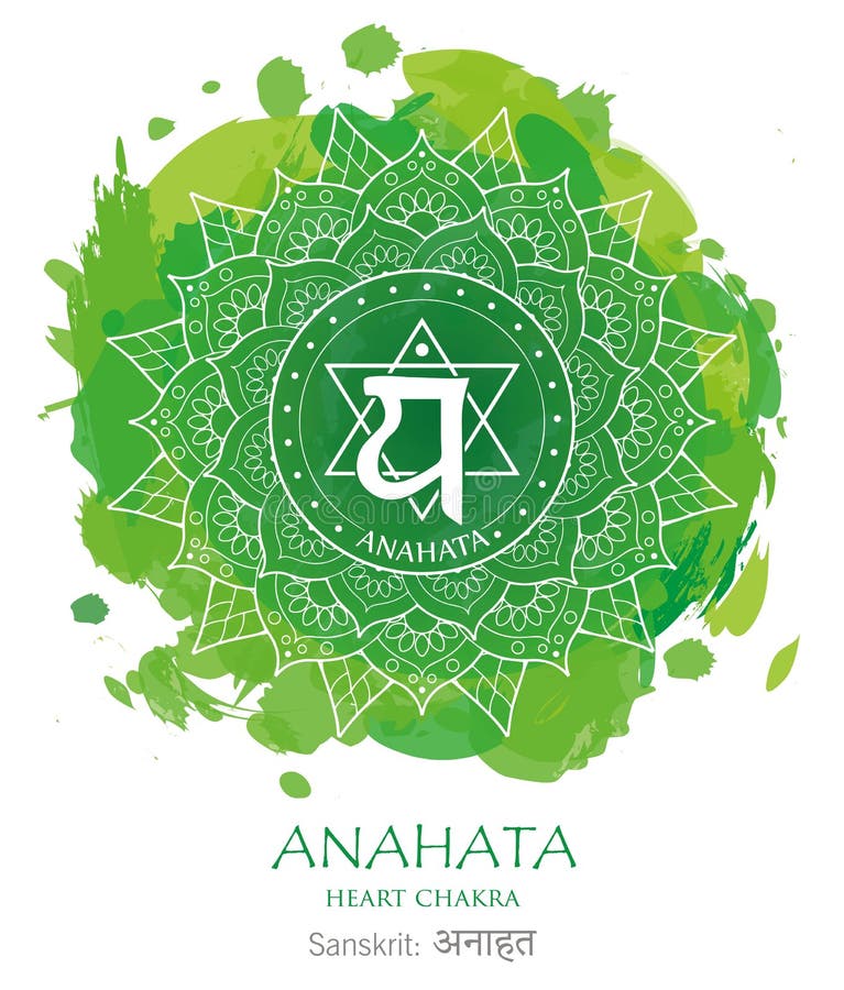 Vector of Anahata chakra stock vector. Illustration of logo - 109144700