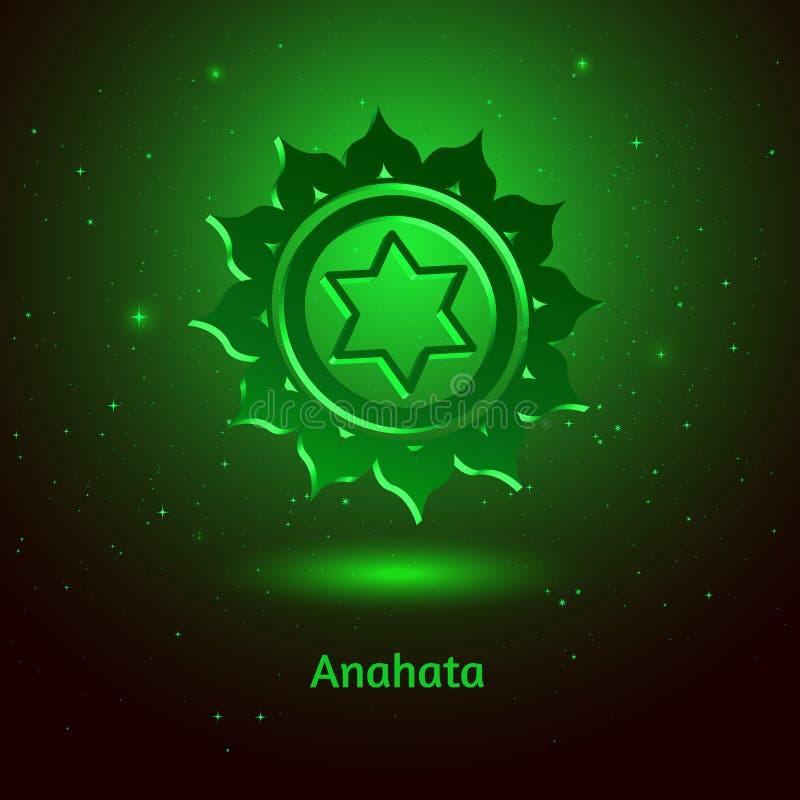 Anahata chakra stock vector. Illustration of background - 52381872