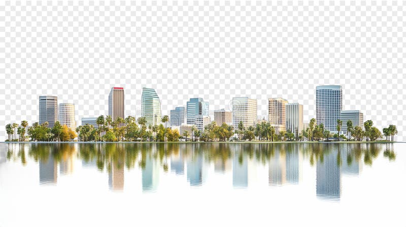 Anaheim city skyline stock illustration. Illustration of aigenerated ...