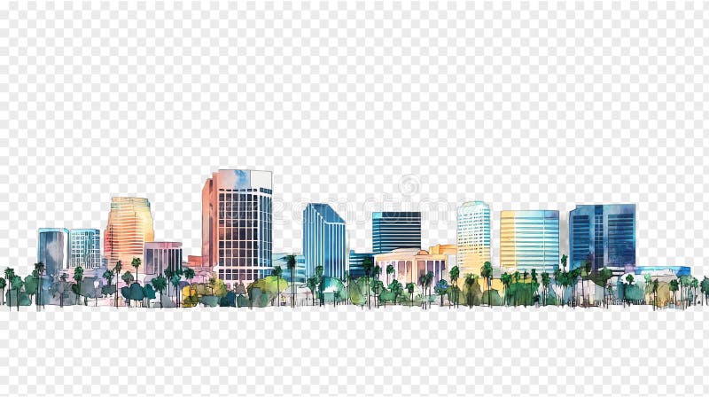 Anaheim city skyline stock photo. Illustration of cityscape - 341508698