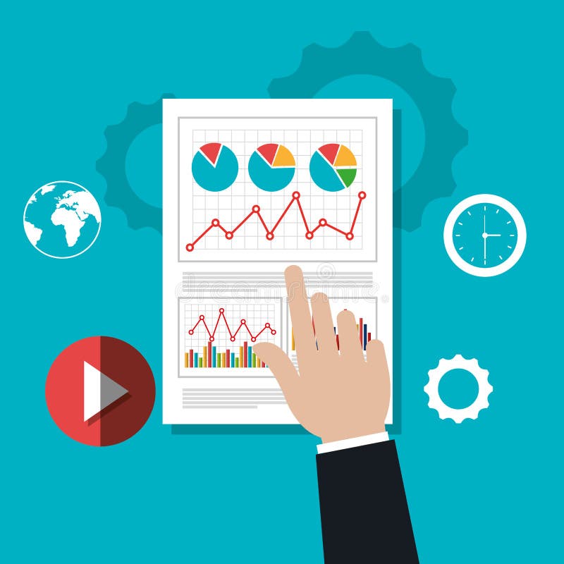 Analitycs Search Information Stock Illustration - Illustration of ...