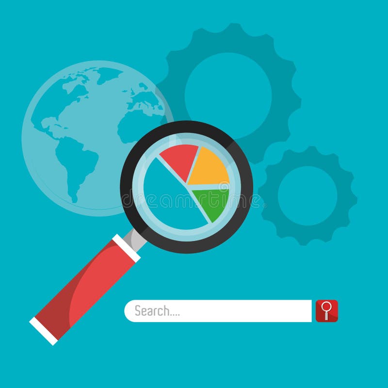 Analitycs Search Information Stock Illustration - Illustration of ...