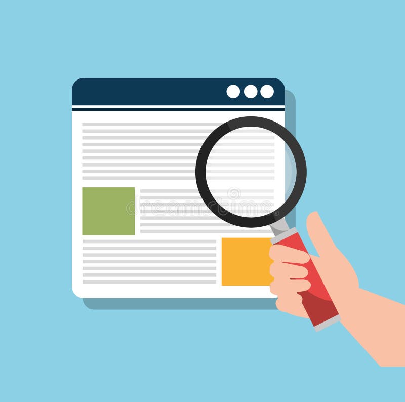 Analitycs Search Information Stock Illustration - Illustration of ...