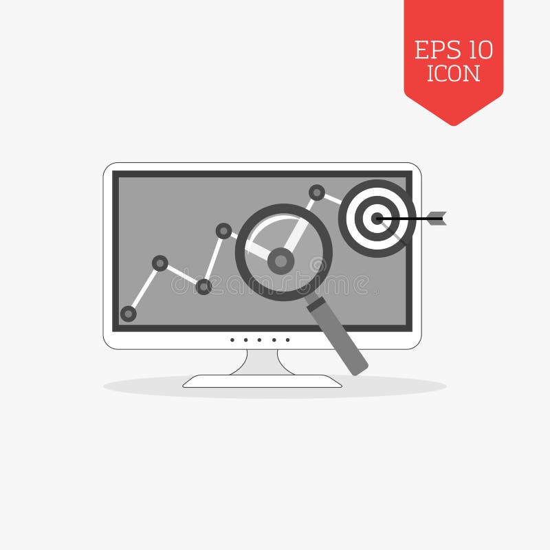 Data Analysis Concept. Flat Design Stock Vector - Illustration of ... Data Analysis Concept. Flat Design Stock Vector - Illustration of ...